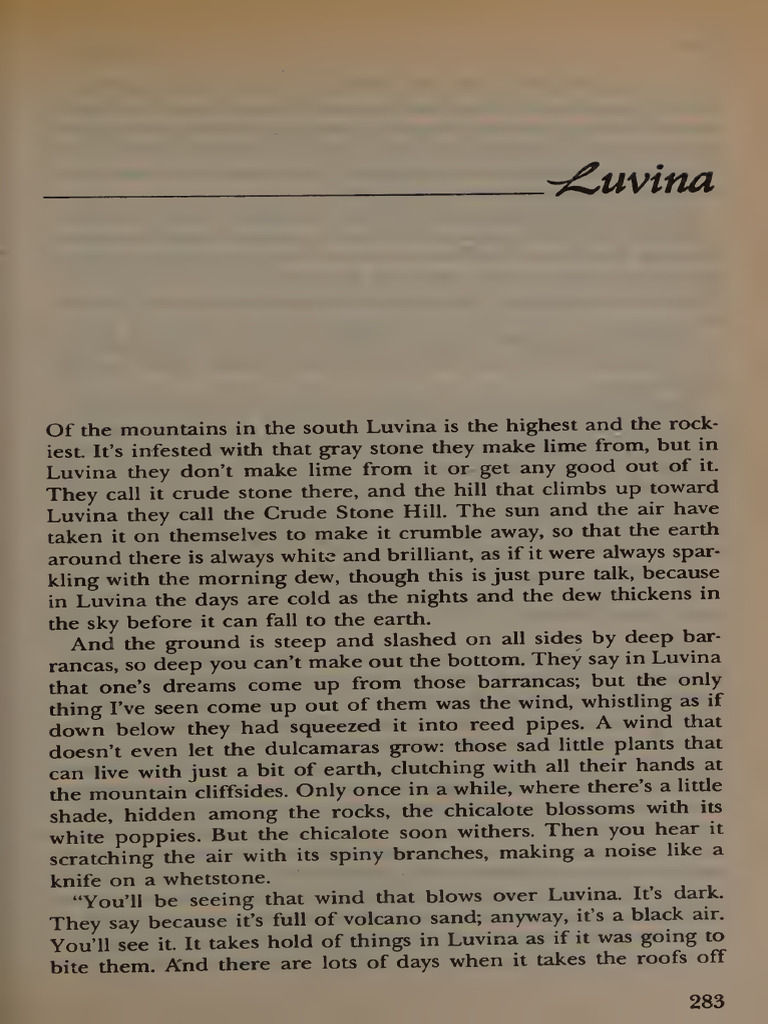 02 Juan Rulfo - Luvina TR George Schade FROM The Penguin Book of Lat Am ...