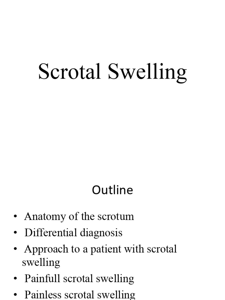 Differential Diagnosis of Scrotal Swelling | PDF | Testicle | Clinical ...