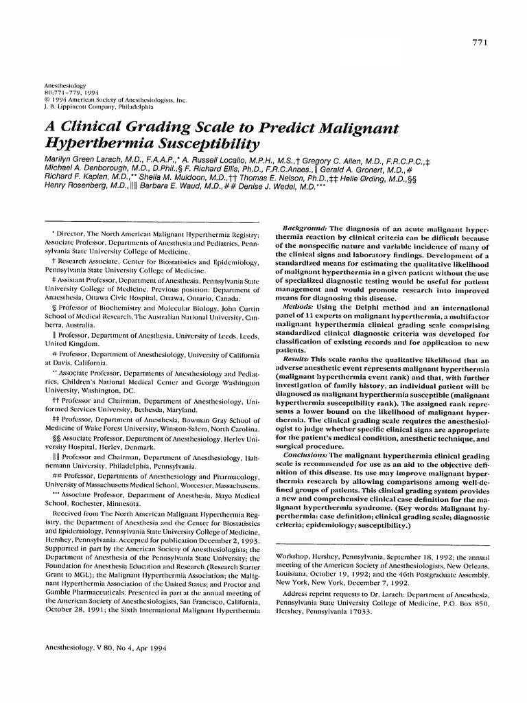 A Clinical Grading Scale To Predict Malignant.8 | PDF