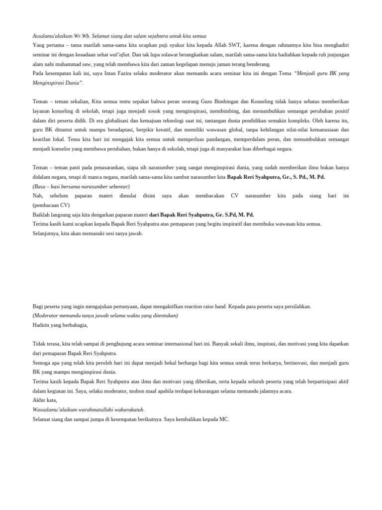 Teks Moderator | PDF