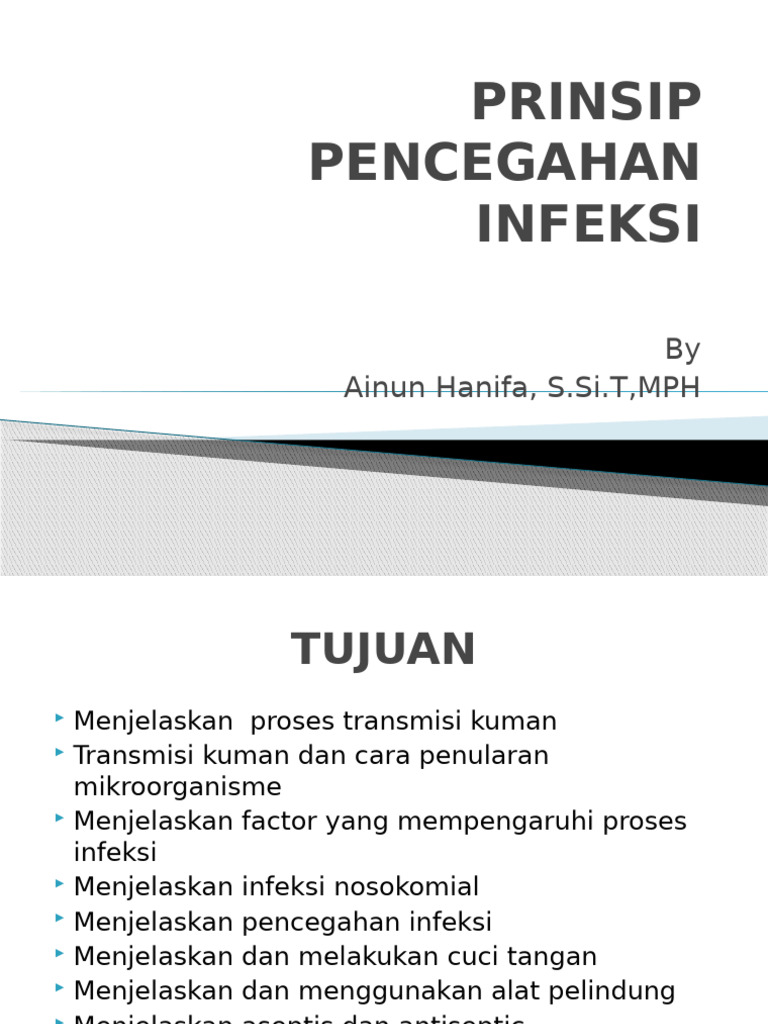 Prinsip Pencegahan Infeksi Kesehatan | PDF