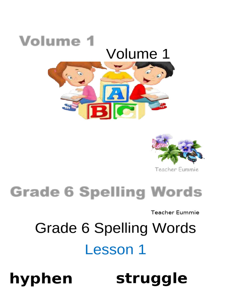 Grade 6 Spelling Words Collection | PDF