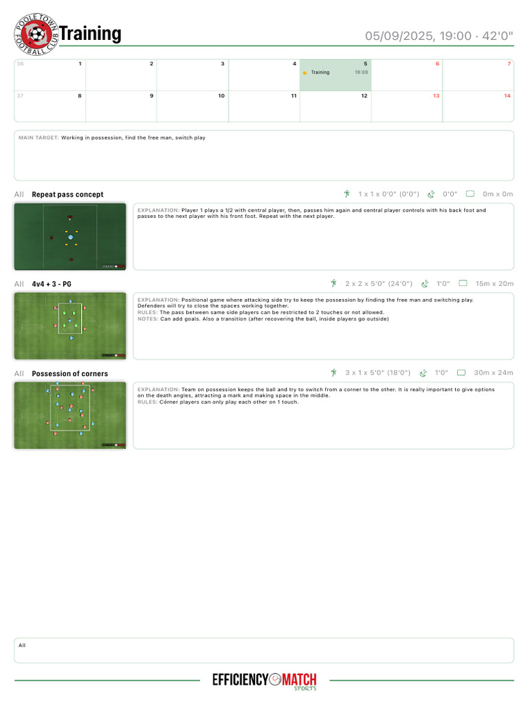 Keep Ball + Free Man + 05092025 | PDF | Team Sports | Ball Games