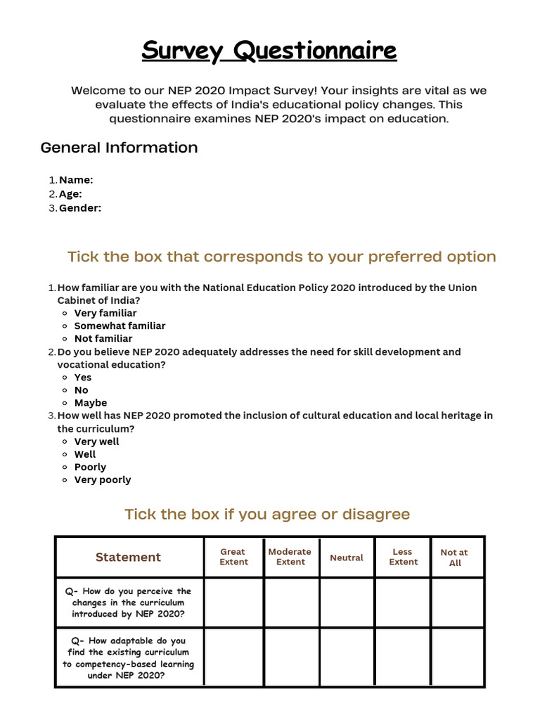 NEP 2020 Impact Survey Insights | PDF