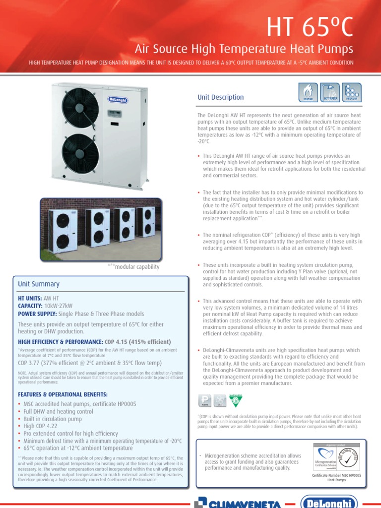 ICS HT AS Data Sheet PDF | PDF | Heat Pump | Water Heating
