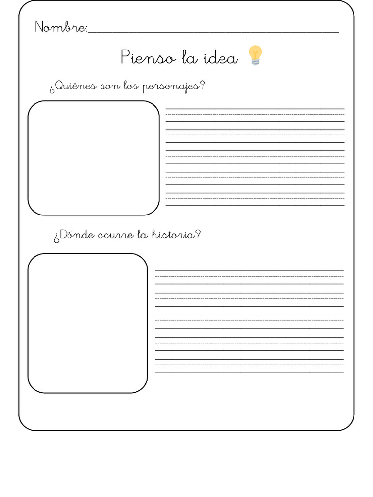 Let's Write A Story Worksheet | PDF