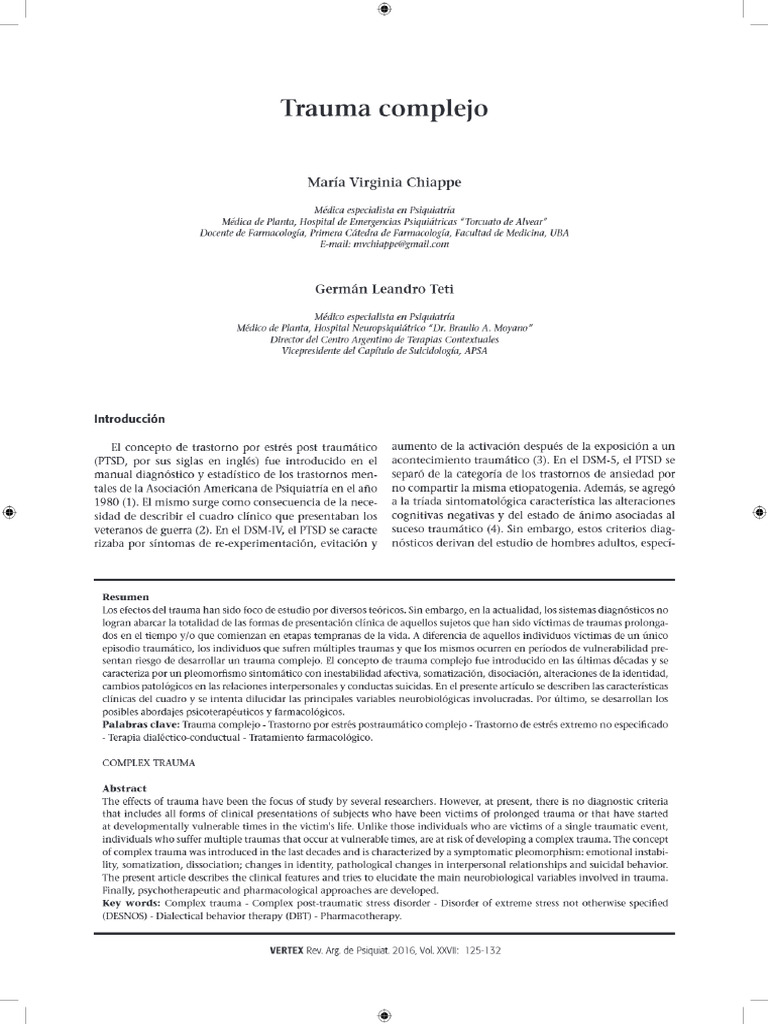 Vista de Trauma Complejo | PDF