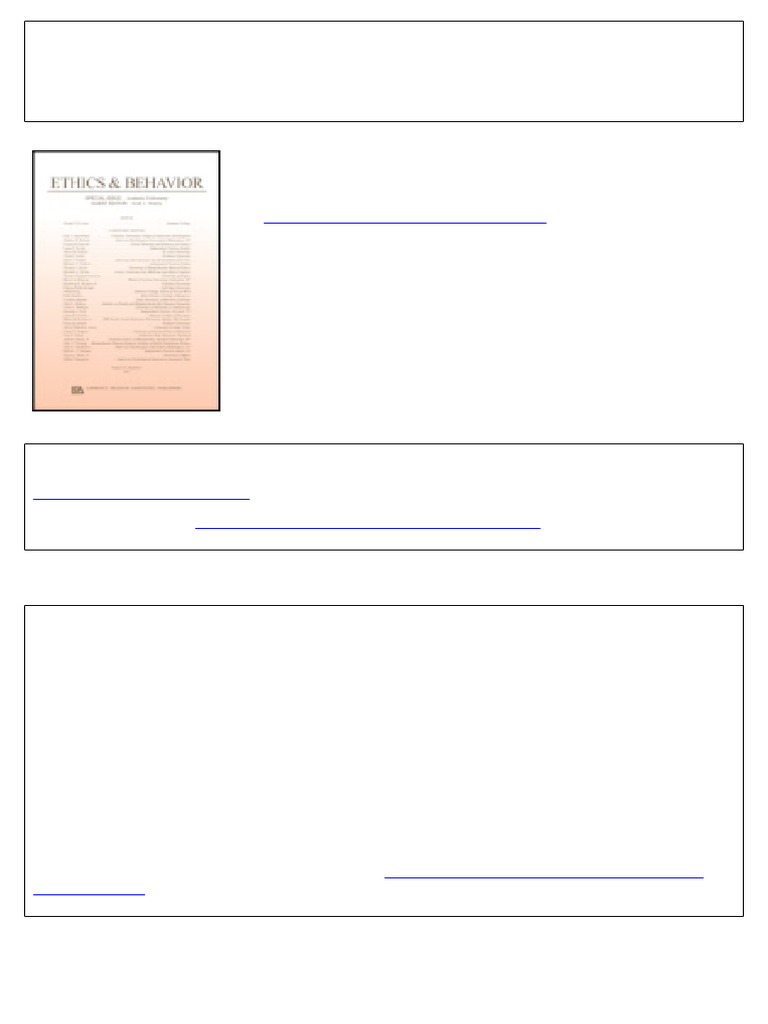 Ethical Issues in Treating Intellectual Disabilities | PDF | American ...