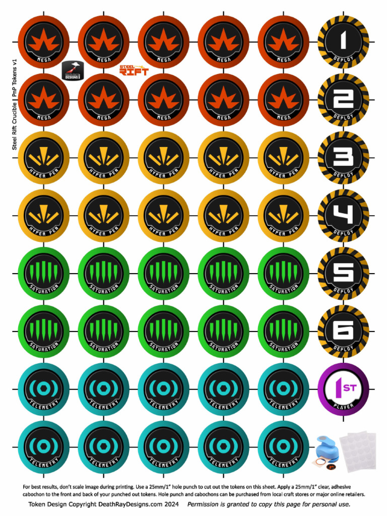 Steel Rift Crucible PNP Tokens v1 | PDF