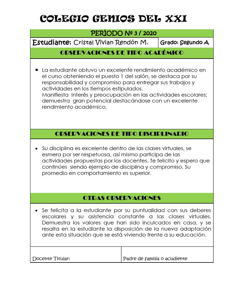 Cristal Vivian Rendon | PDF