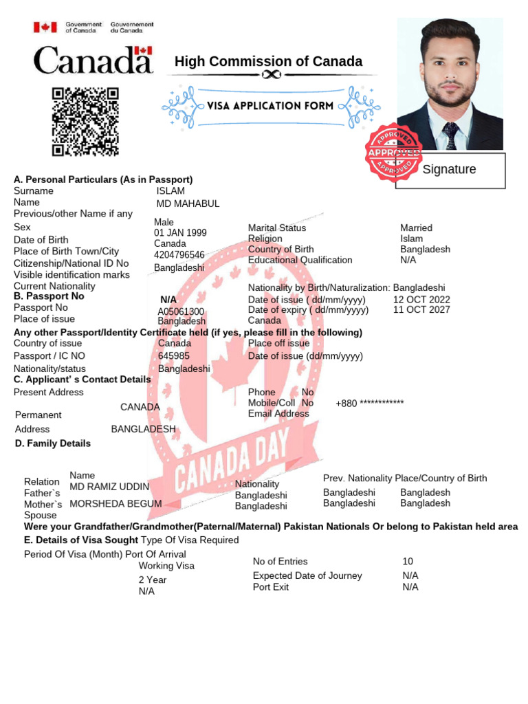 793733825 Canada Visa Application Form PDF.pdf | PDF | Travel Visa ...