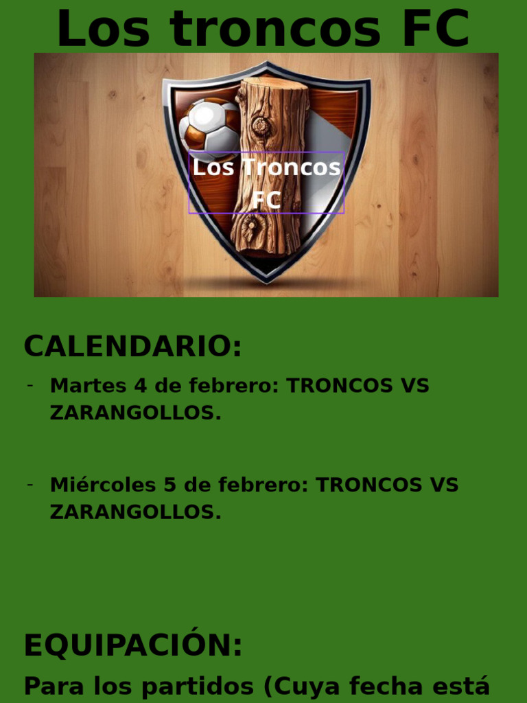 Los Troncos FC | PDF
