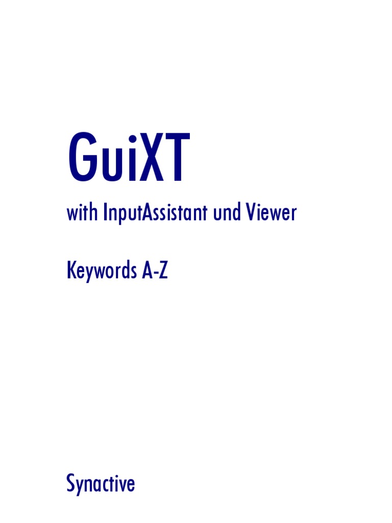 Guixt Syntax | PDF | File Format | Parameter (Computer Programming)