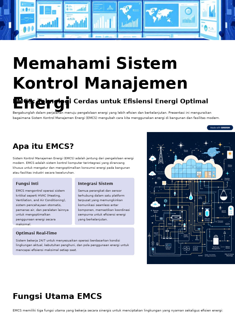 Memahami Sistem Kontrol Manajemen Energi | PDF