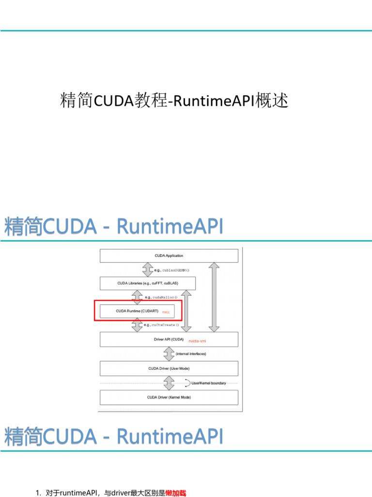5.cuda runtime 课程概述 | PDF