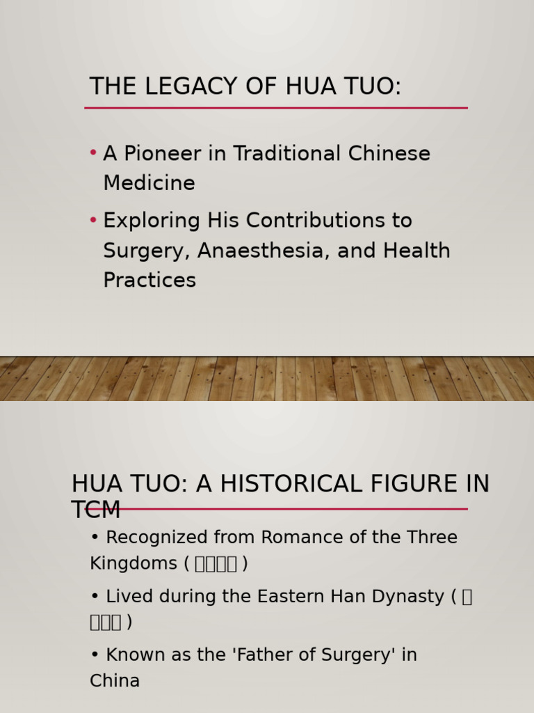 Hua Tuo Presentation | PDF