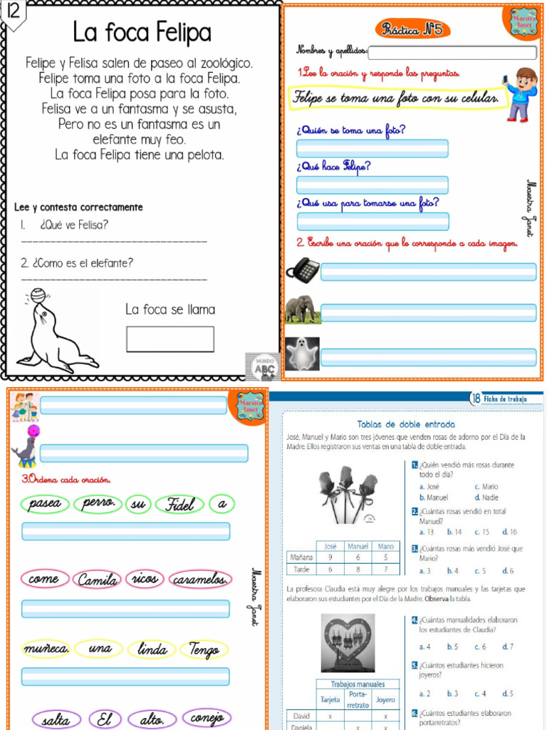 Lectura 1 Letra F | PDF