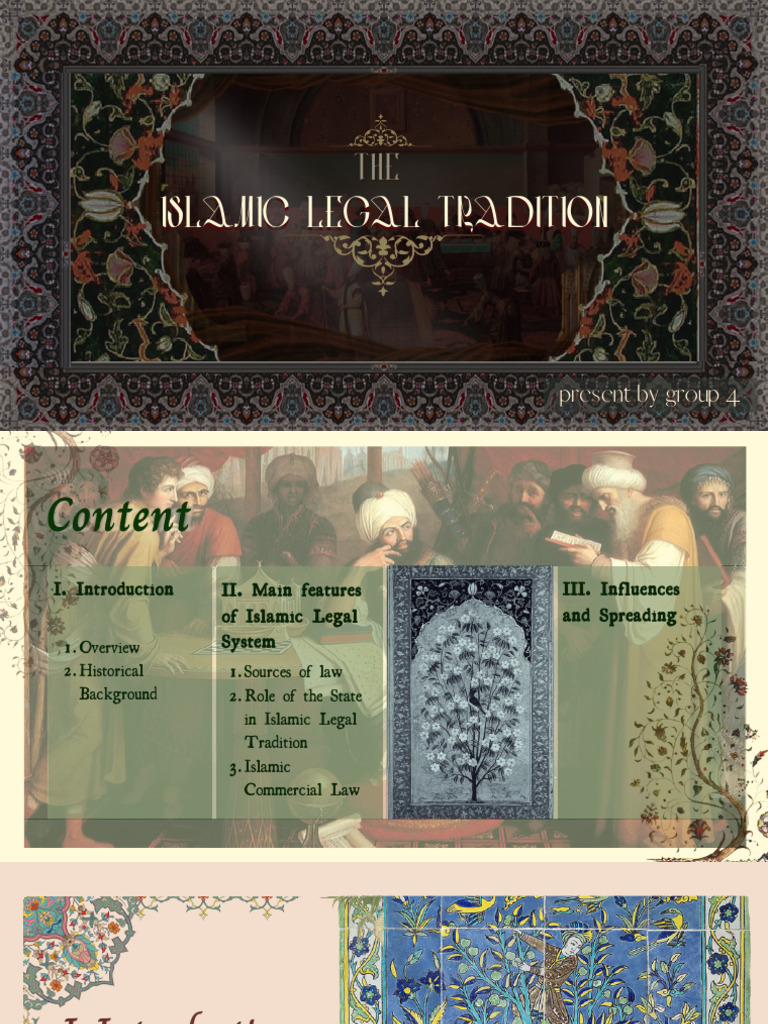 The Islamic Legal System - Nhom 4 - Clcqtl46a | PDF | Sharia | Hadith