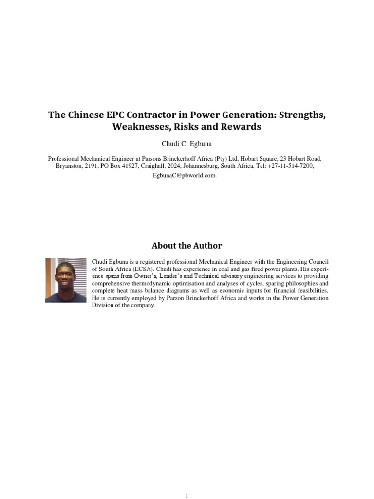 The Chinese EPC | PDF | Quality Assurance | Occupational Safety And Health