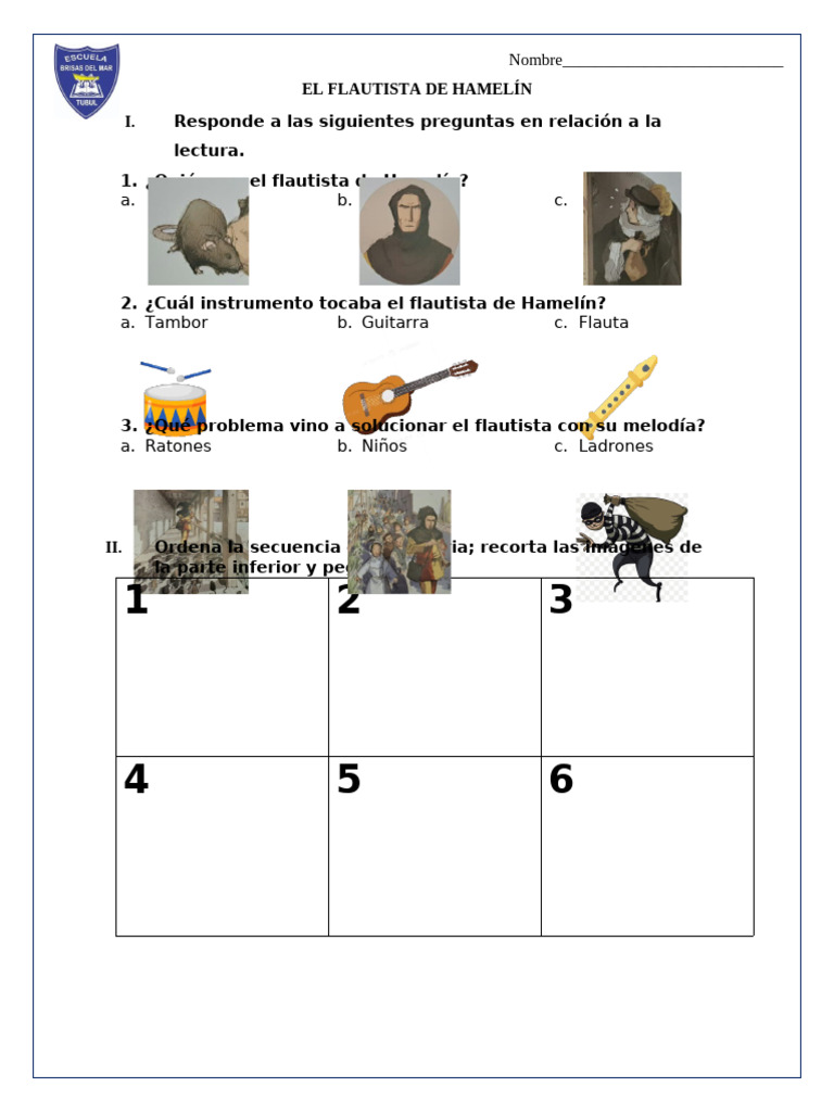 Flautista de Hamelín: Preguntas y Actividades | PDF