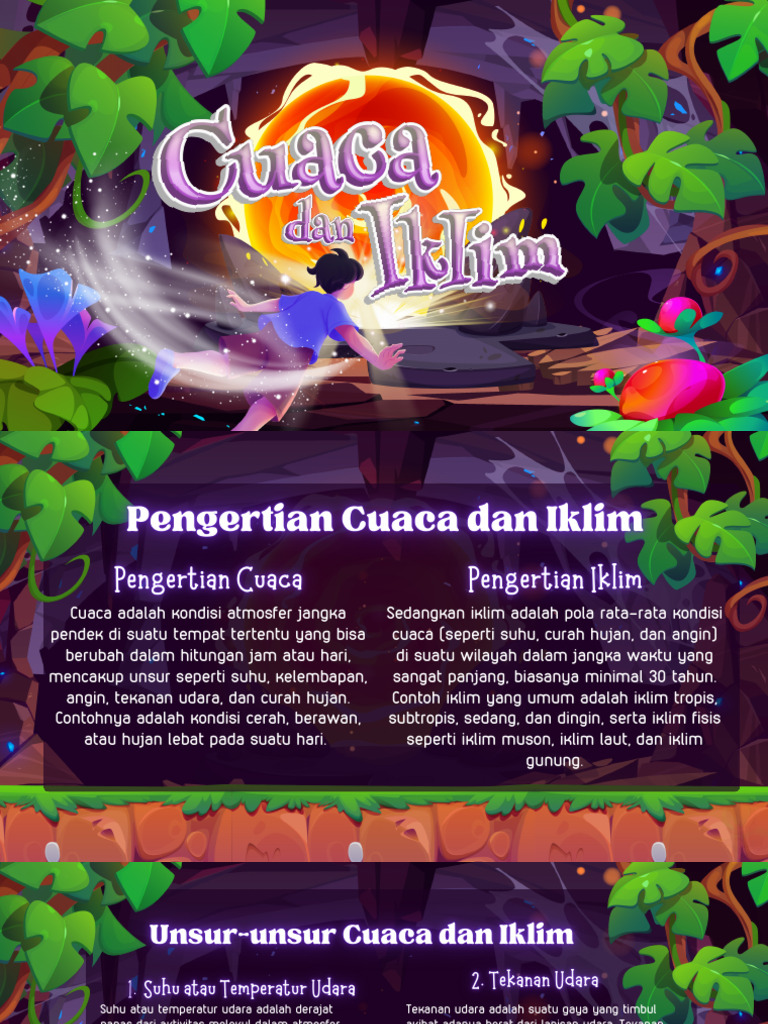 Presentasi IPAS - Cuaca Dan Iklim | PDF