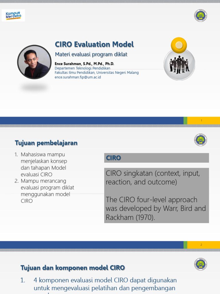 CIRO Evaluation Model | PDF