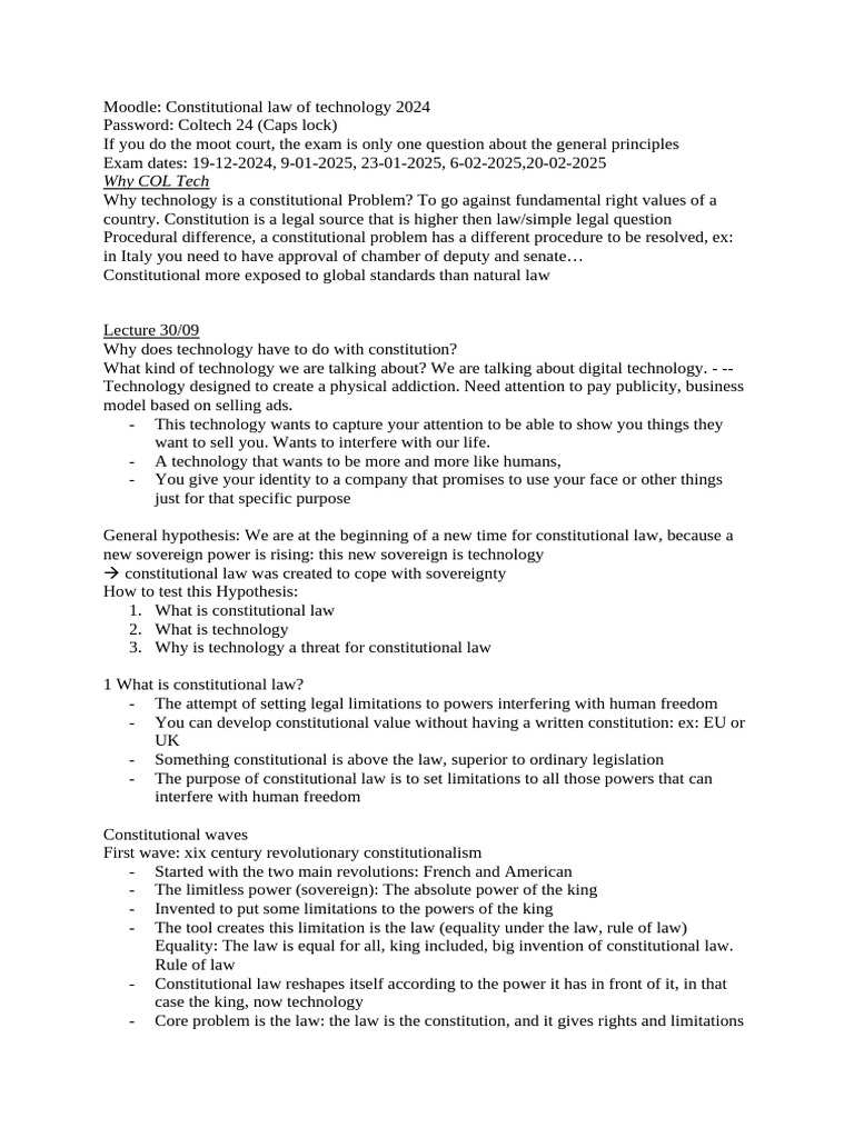 Constitutional Law of Technology | PDF | Artificial Intelligence ...