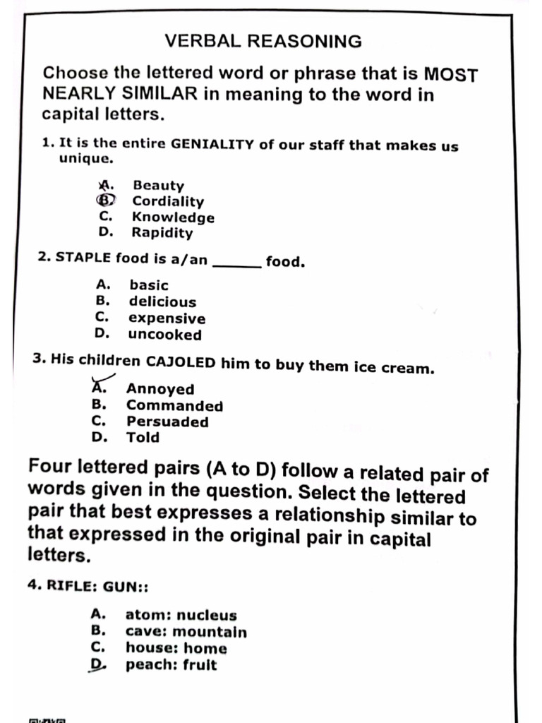 HEC Test 2024 .. Dawar ? | PDF