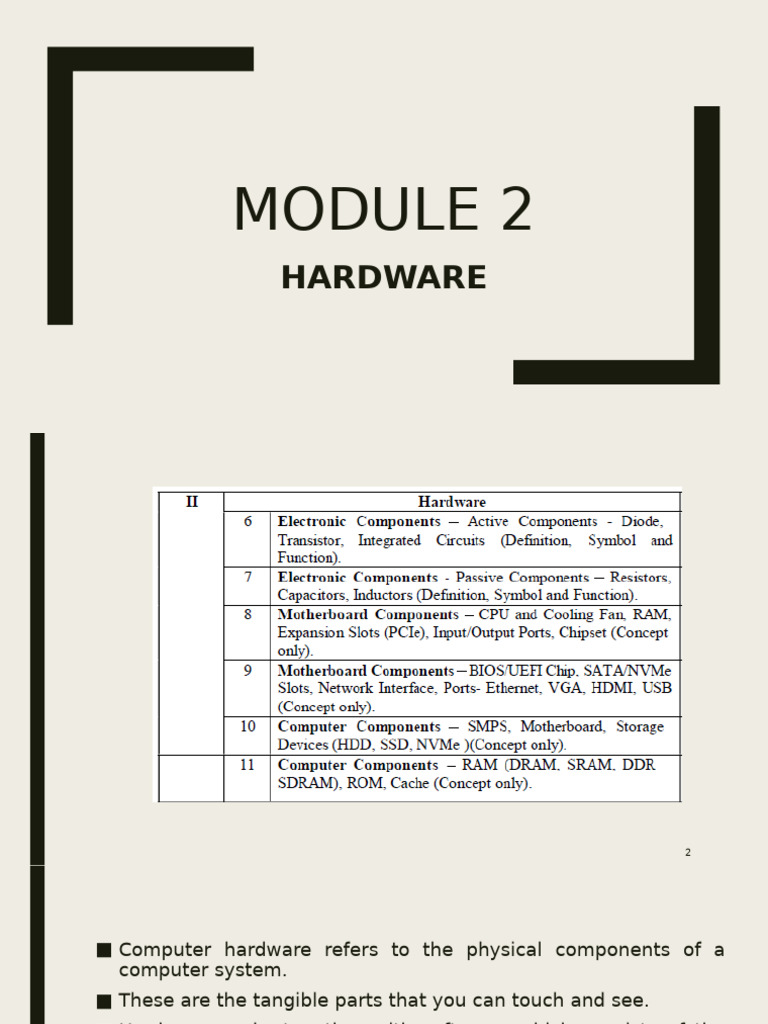 Understanding Computer Hardware Basics | PDF | Random Access Memory ...