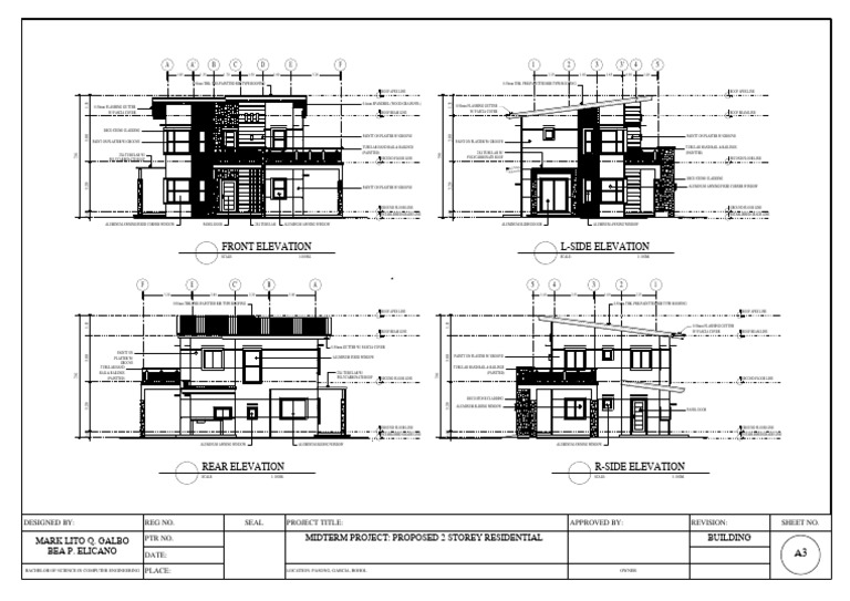 Elevation Plan-Mark | PDF | Building Technology | Building Engineering