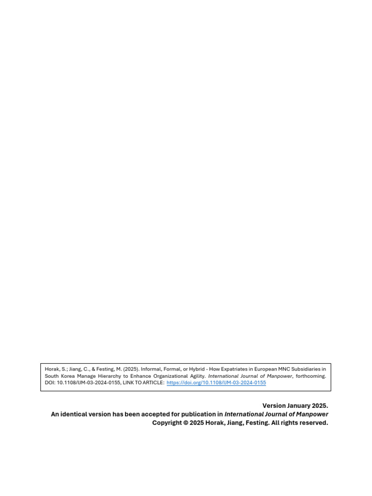 Horak Jiang Festing IJMP Hierarchy Organizational Agility Preprint ...