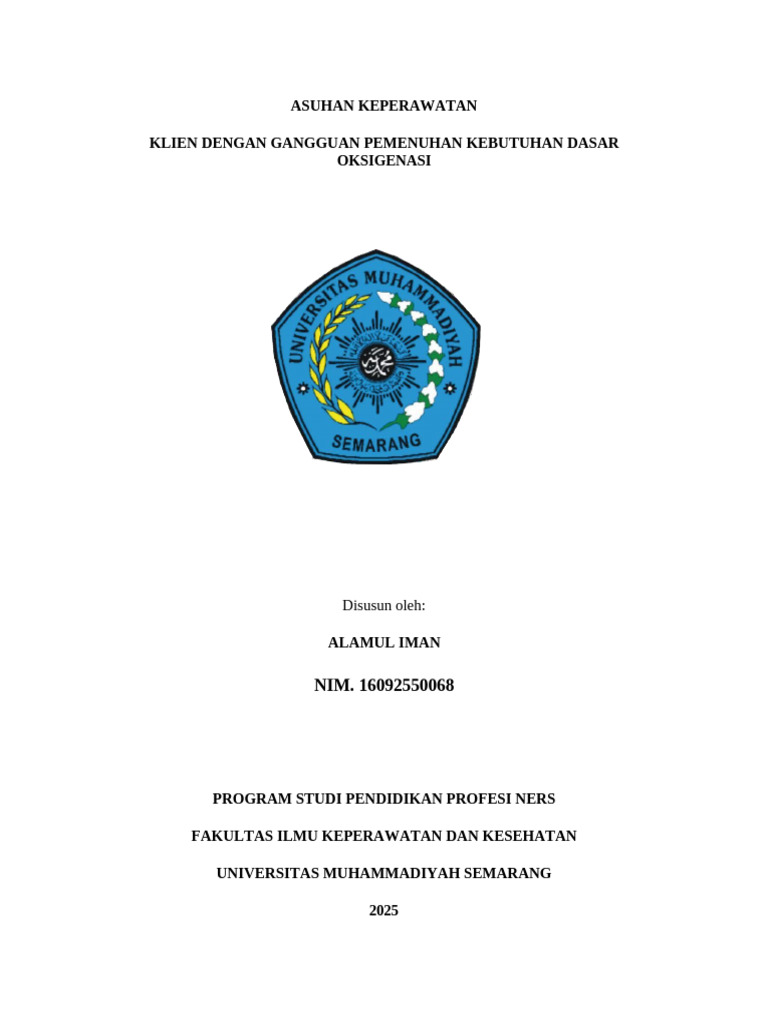 Resume Askep Kdp Oksigenasi Alam[1] | PDF