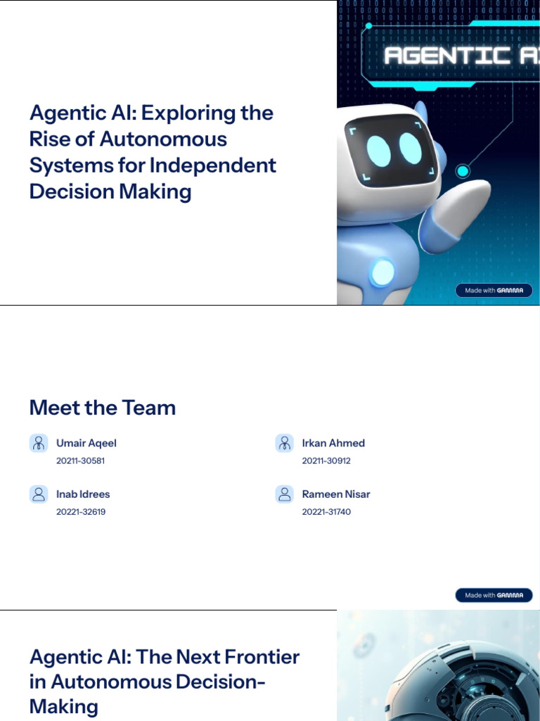 Agentic AI Exploring the Rise of Autonomous Systems for Independent ...