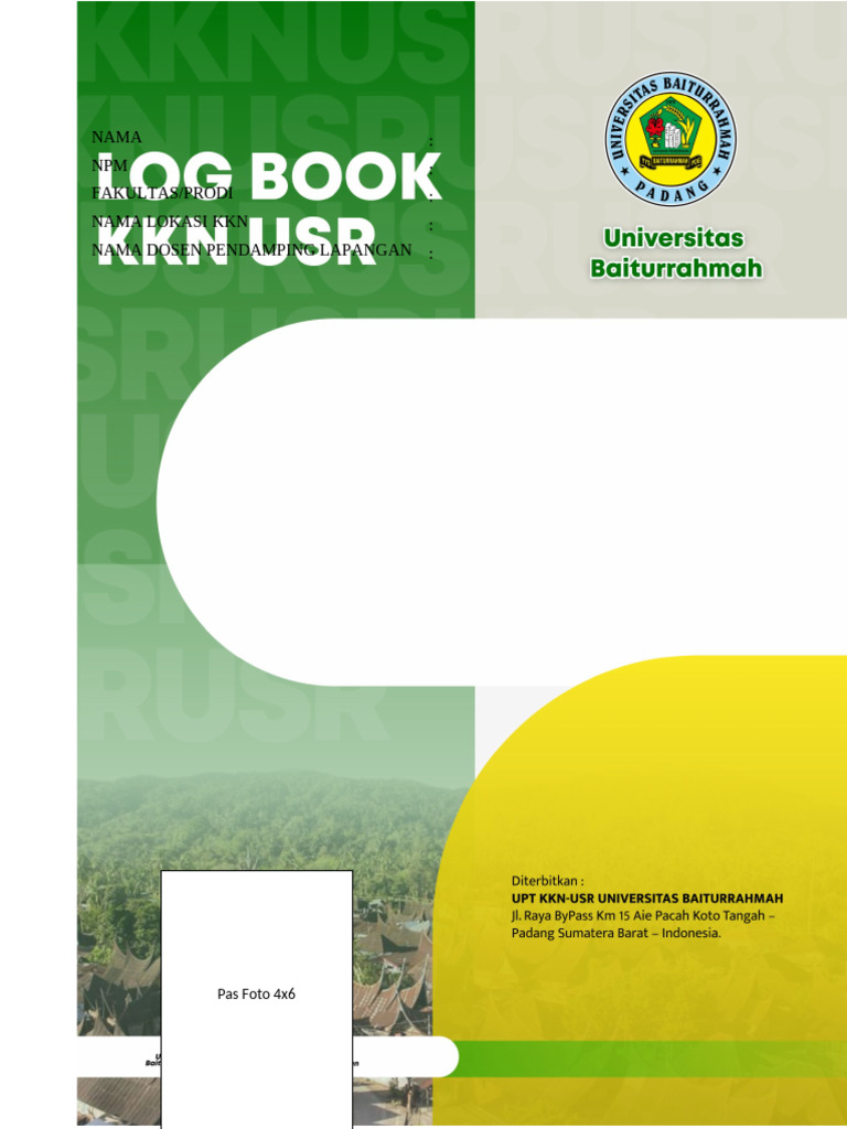 Log Book KKN-USR Mahasiswa 2025 | PDF