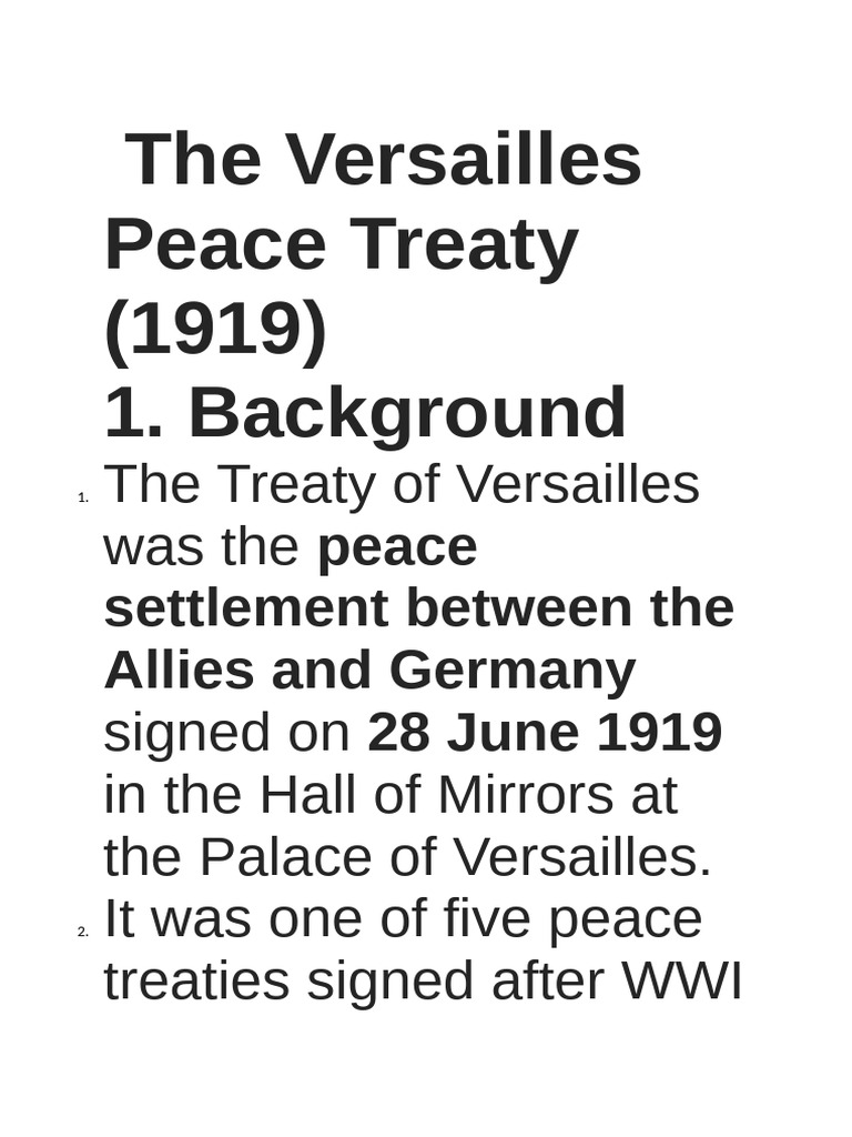 Cambridge IGCSE History Test The End of World 1 | PDF | Weimar Republic ...