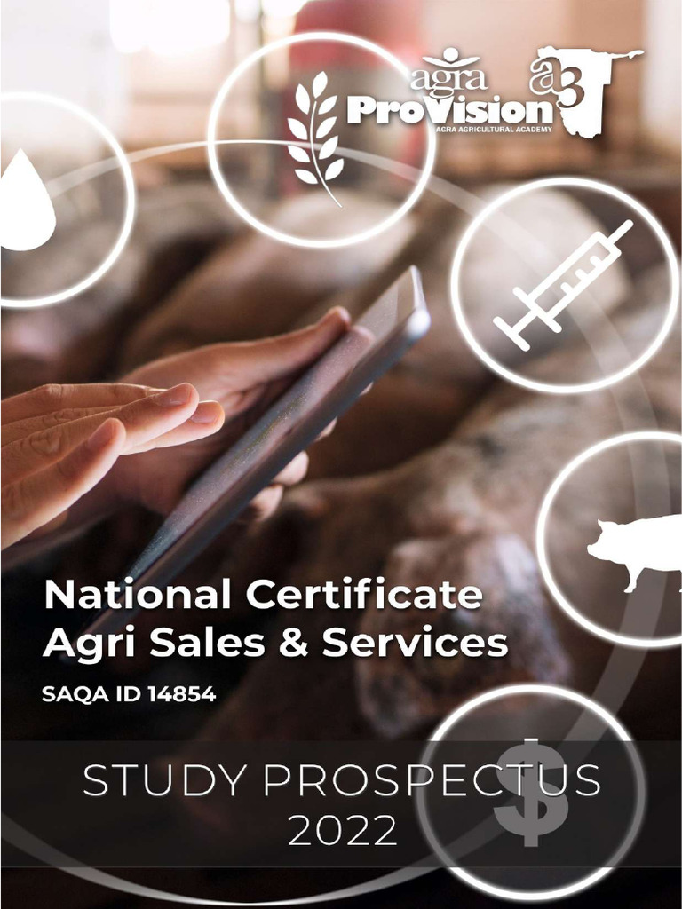 National Certificate Agri Sales and Services Study Prospectus 2022 3 ...