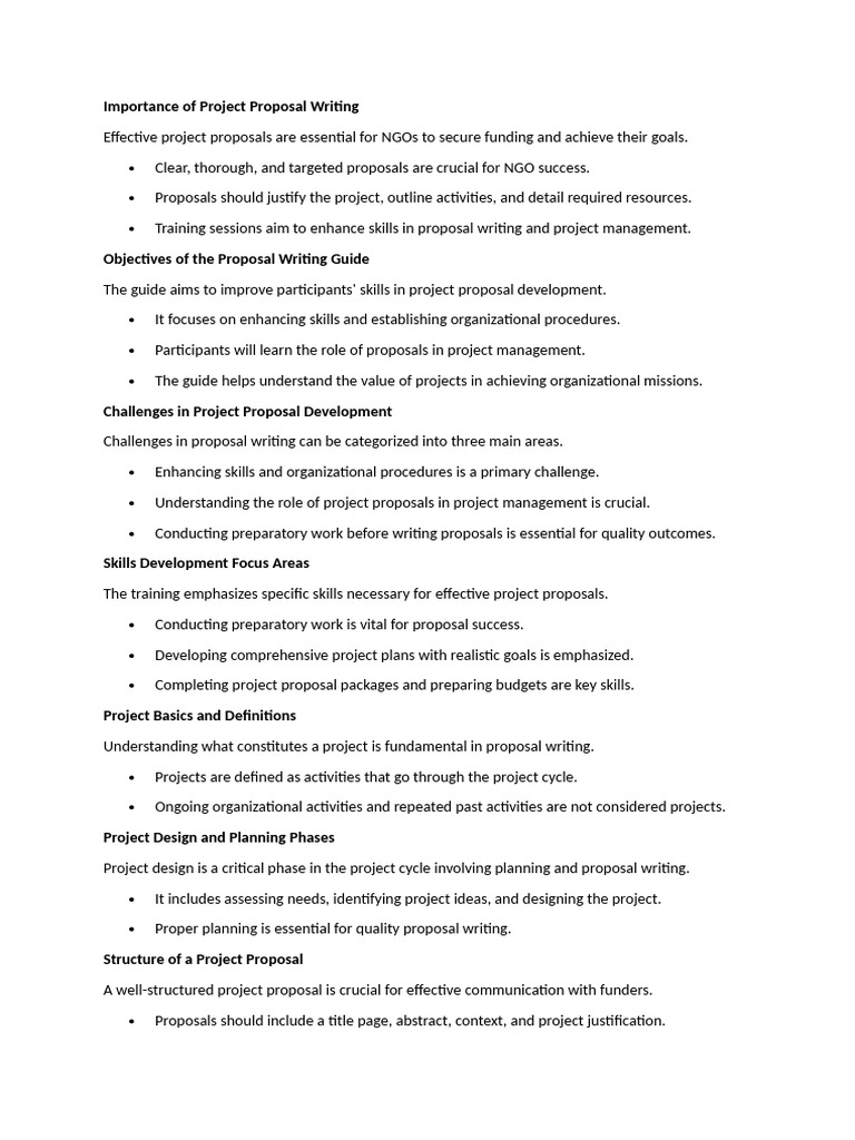 Essential Guide to Project Proposal Writing | PDF | Project Management ...