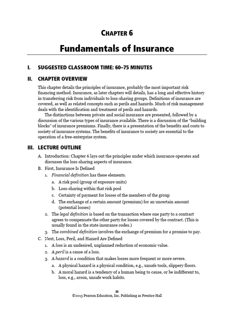 DorfmanCather10e IM06 Fund Ins | PDF | Insurance | Risk
