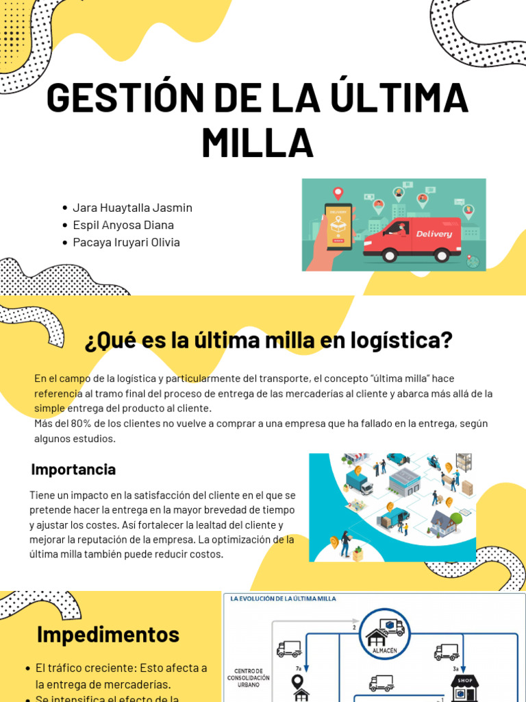 Ultima Milla | PDF | Logística | Transporte