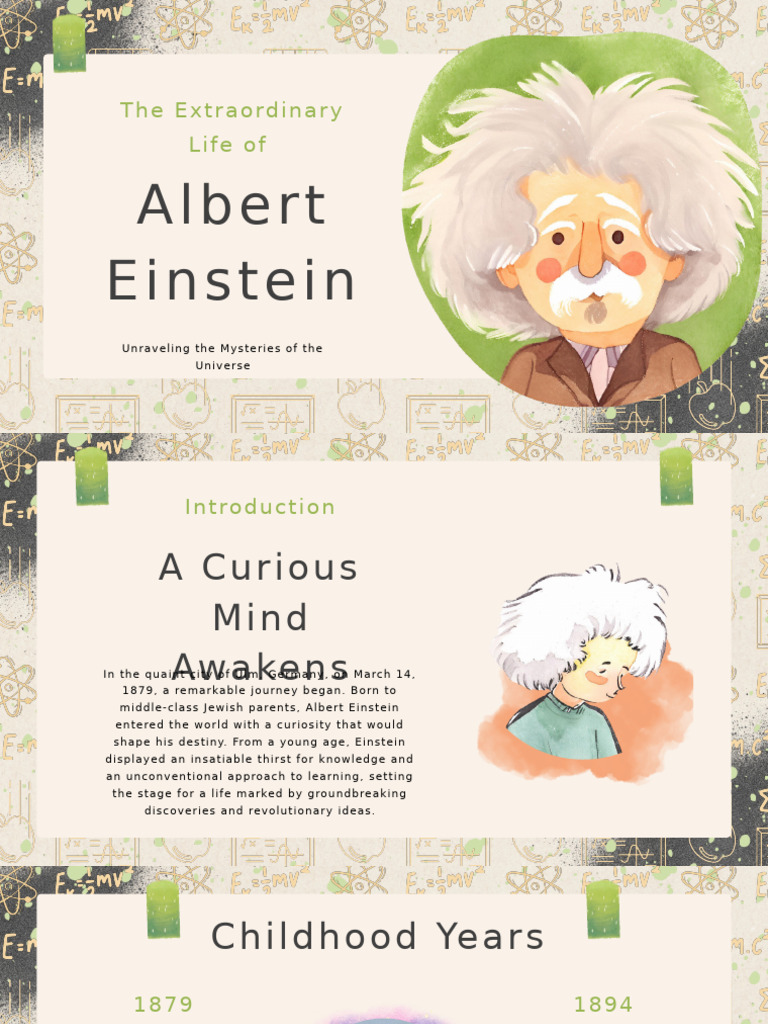 Albert Einstein Slides | PDF