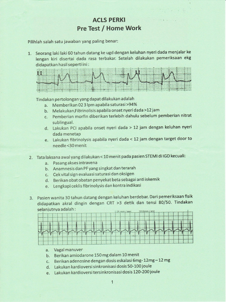Pre Test A P | PDF