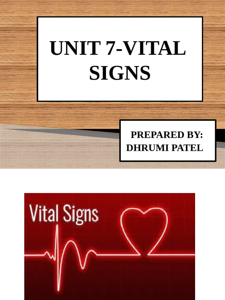 Unit 7 Vital Signs | PDF | Hypothermia | Fever