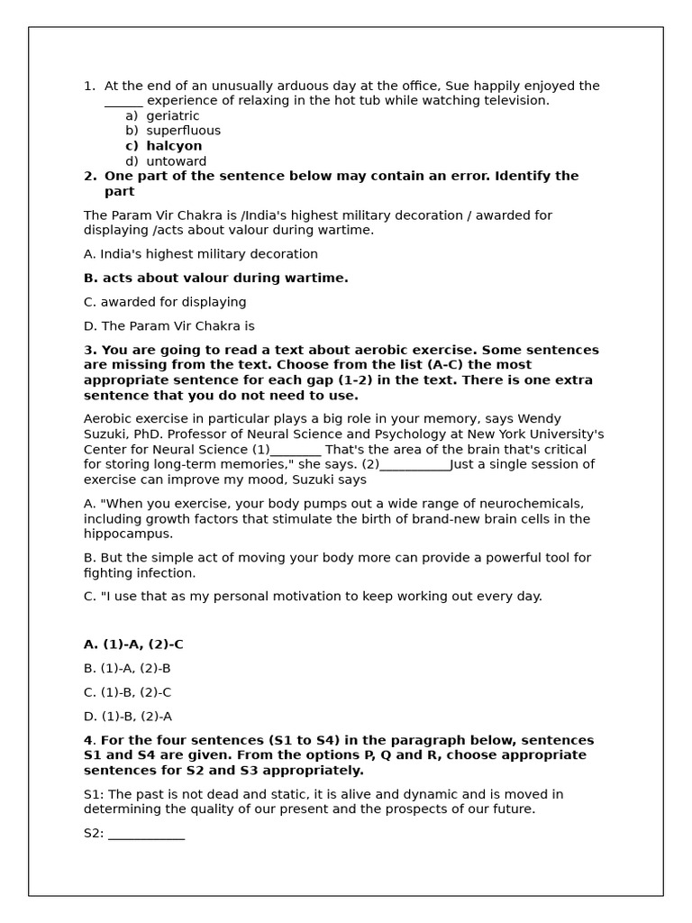 Infosys Pattern Verbal Ability | PDF | Octopus | Predation