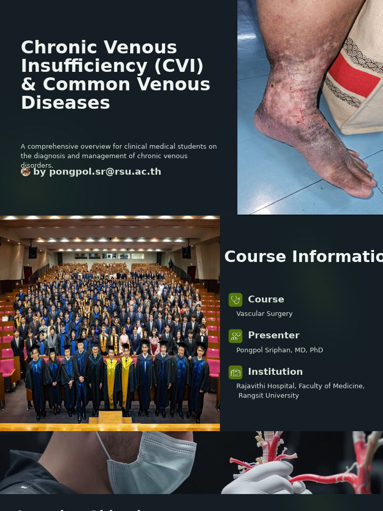 Chronic Venous Insufficiency CVI and Common Venous Diseases | PDF ...