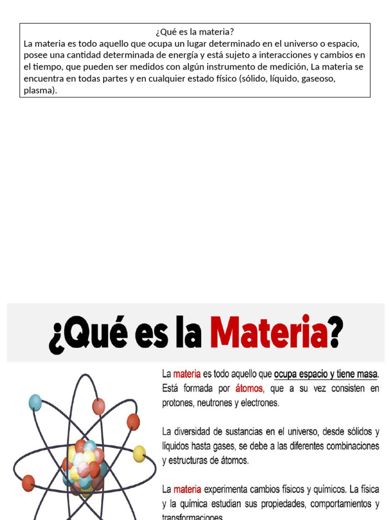 Propiedades y Clasificación de la Materia | PDF | Sustancias químicas ...