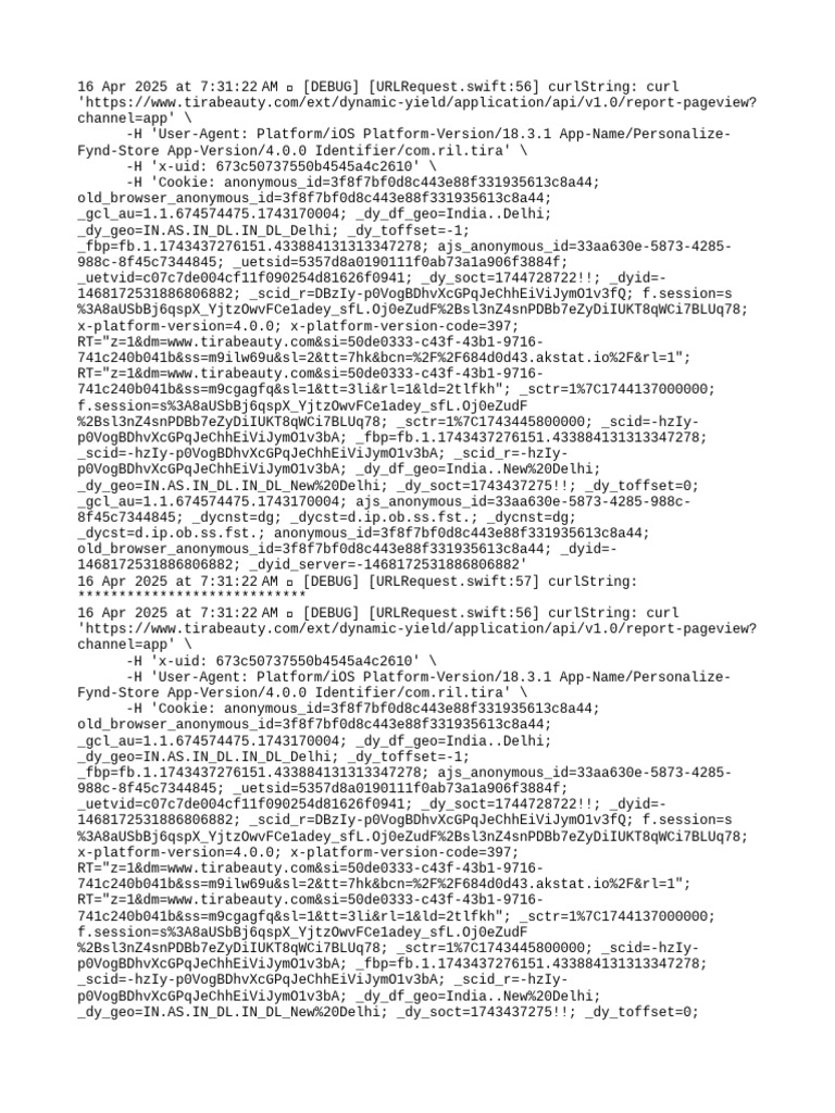 Tira Beauty App Pageview Report | PDF | Software