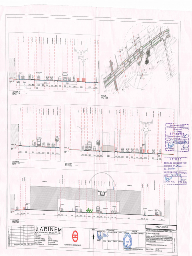 Janakpuri Metro Station - Section-Rotated | PDF
