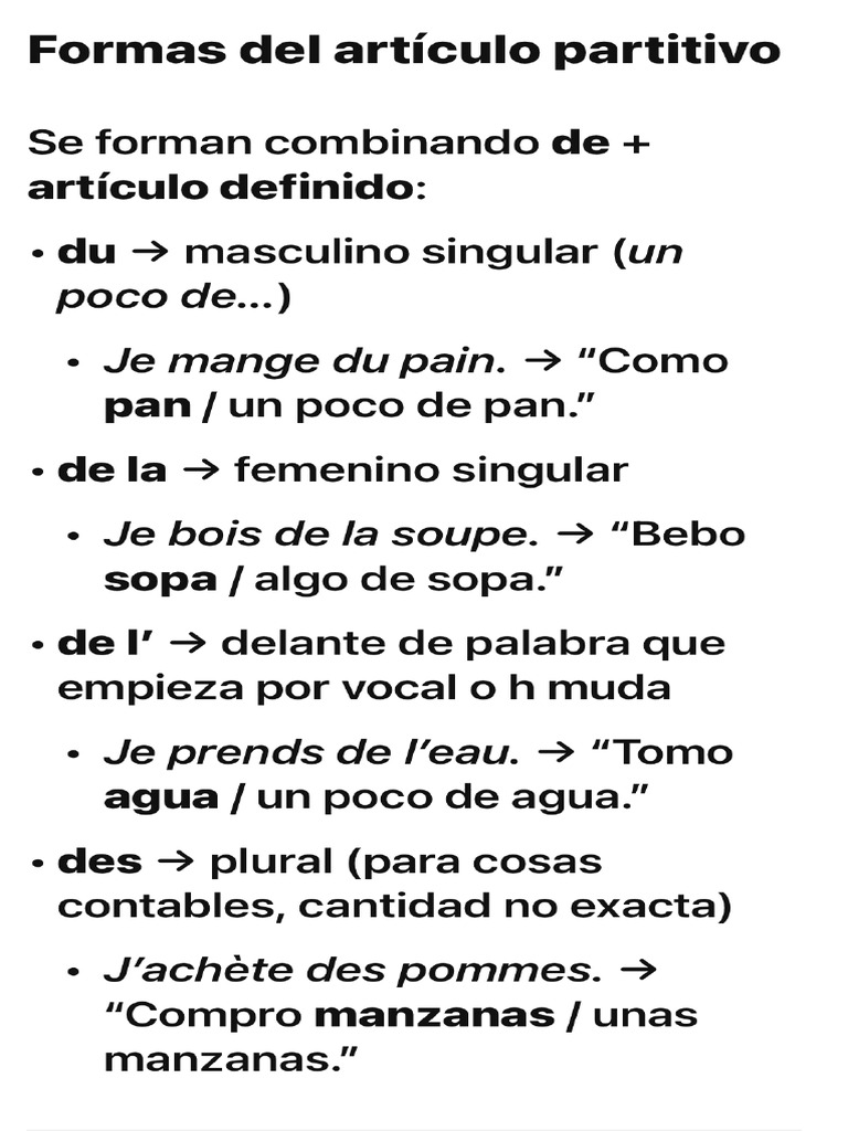 Artículo Definido Contracto | PDF