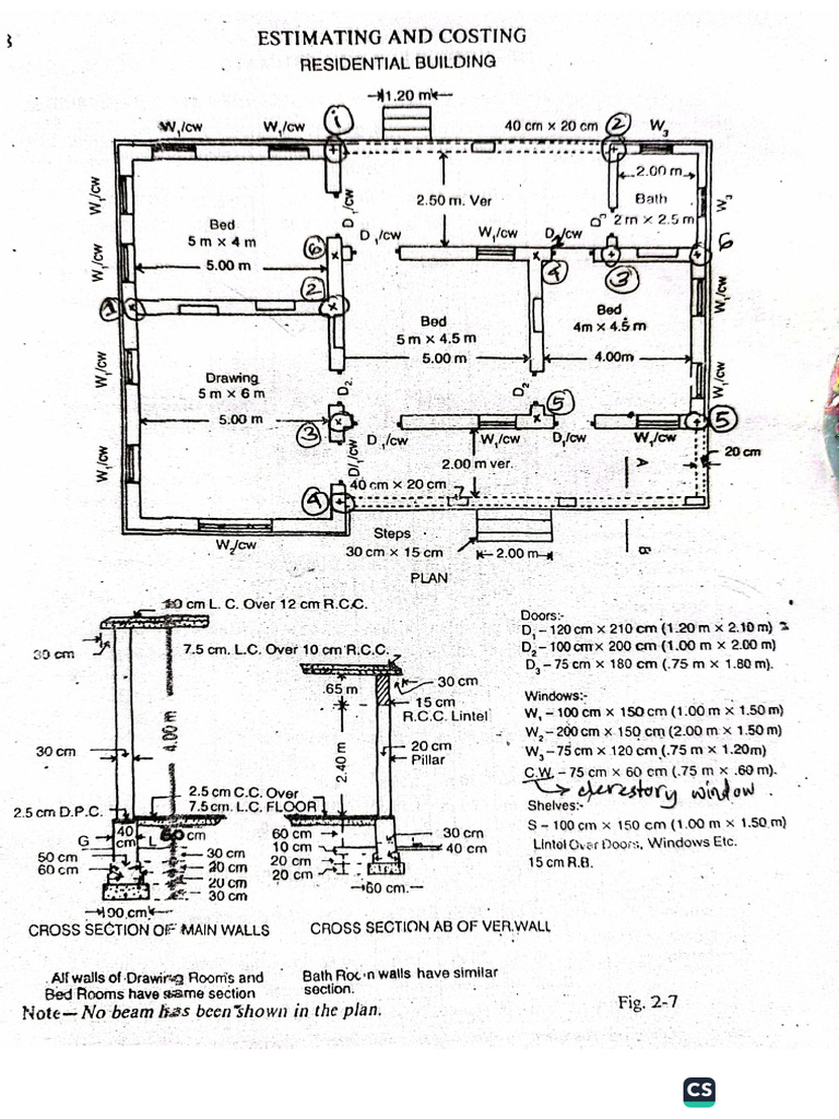 Center Line Method Class Work | PDF