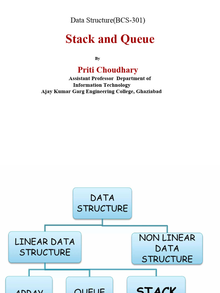 Stack and Queue | PDF